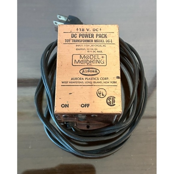 Aurora | Toys | Vintage Aurora Model Motoring 2v Dc Power Pack Toy ...